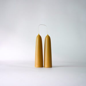 Organic Beeswax Stubby Taper Candles (Large) [Box] - Skär Organics