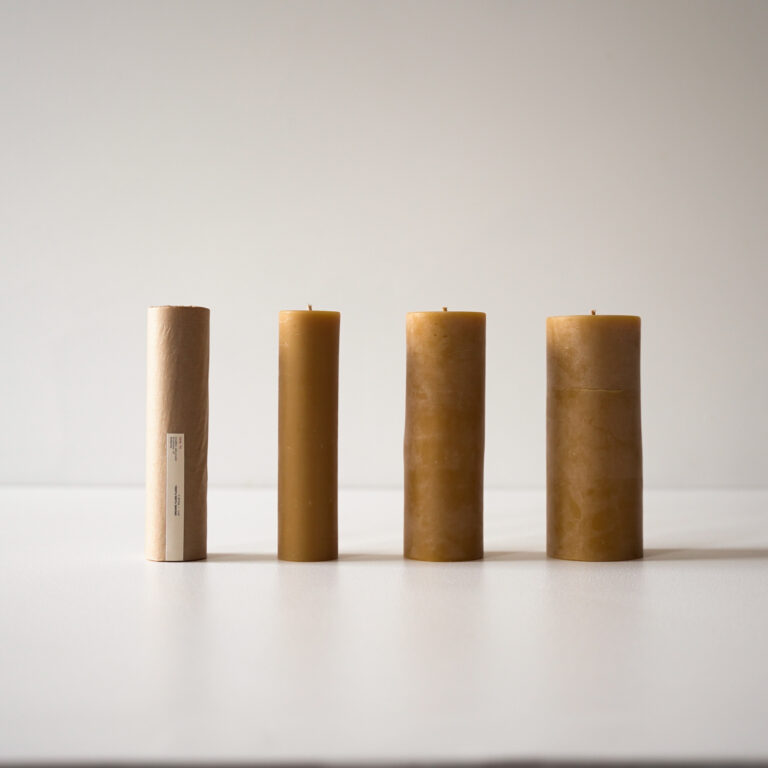 Organic Beeswax Stubby Taper Candles (Large) [Box] - Skär Organics