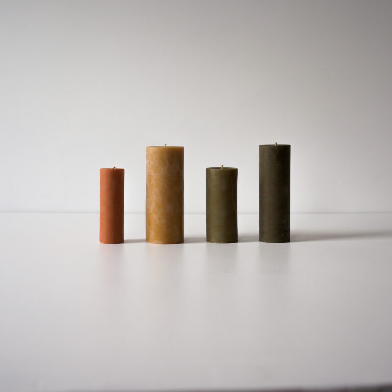 Organic Beeswax Stubby Taper Candles (Large) [Box] - Skär Organics